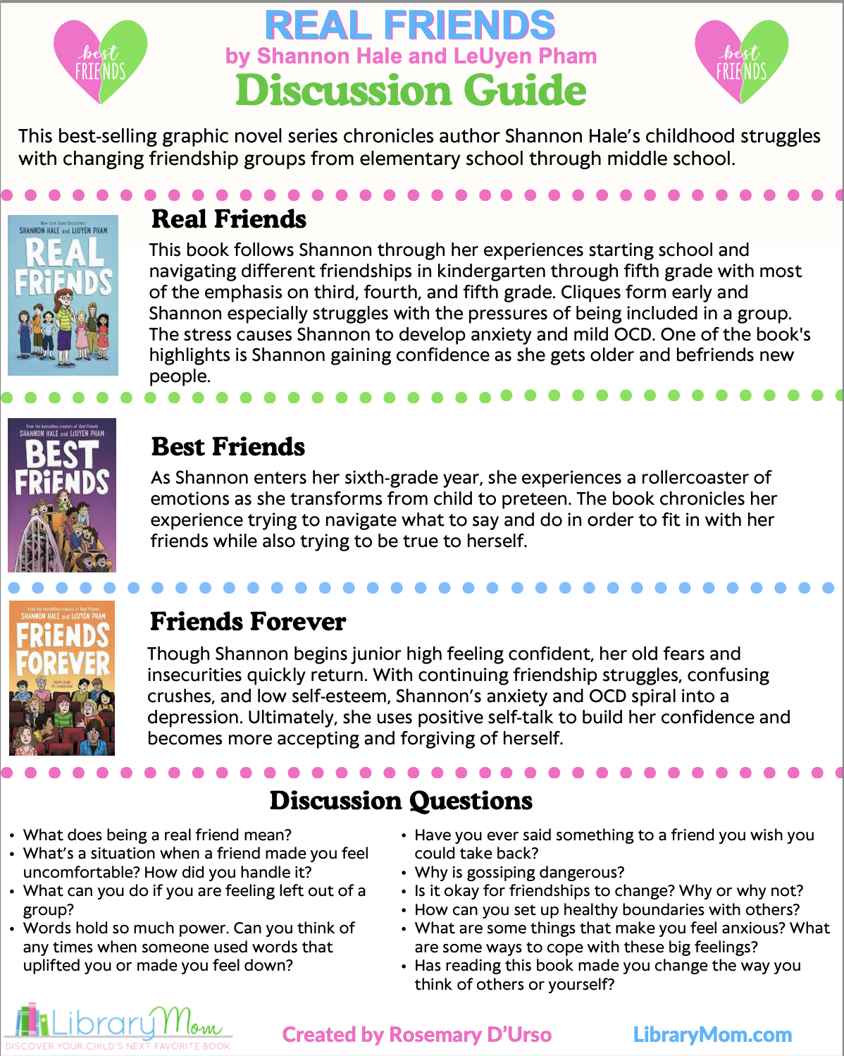 RealFriends Discussion Guide | LibraryMom